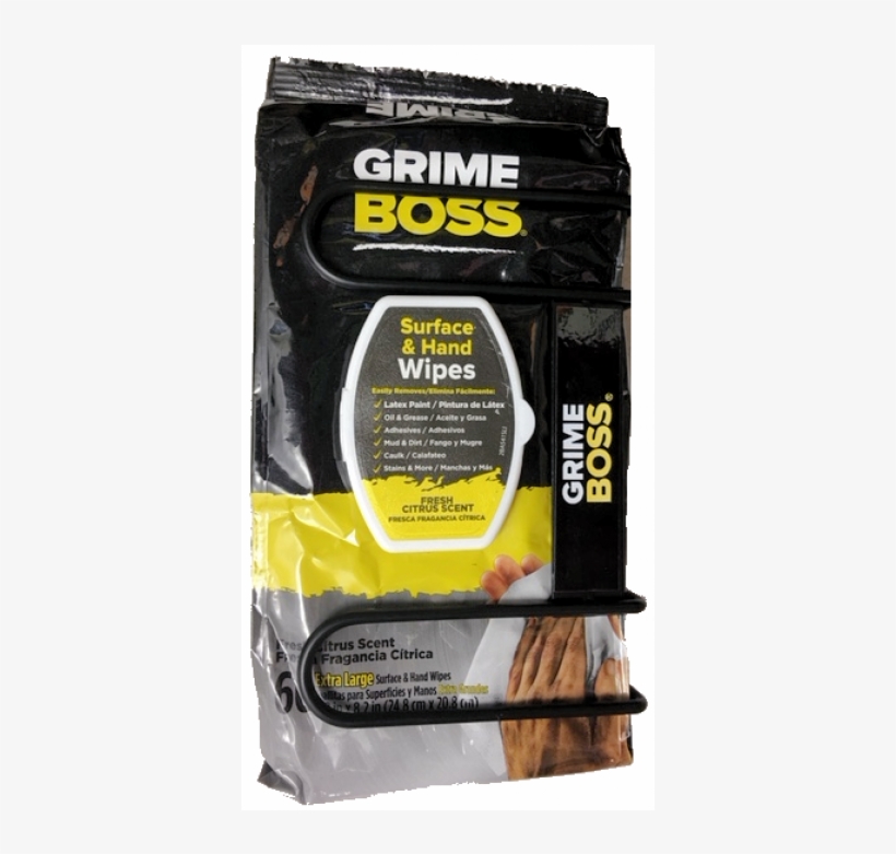 Grime Boss 60 Count Hand Wipes - Grime Music PNG Image | Transparent ...
