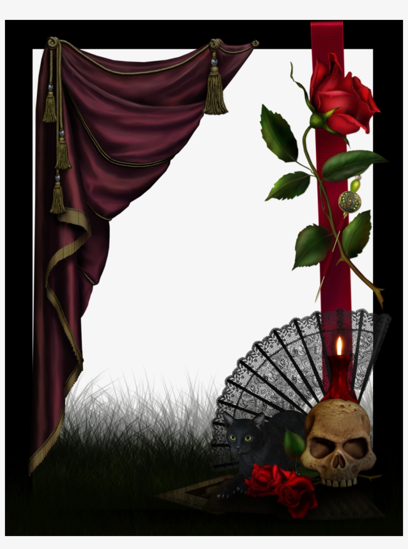 Aqua And Gold Floral Clip Art Digital Instant Download - Gothic Photo ...