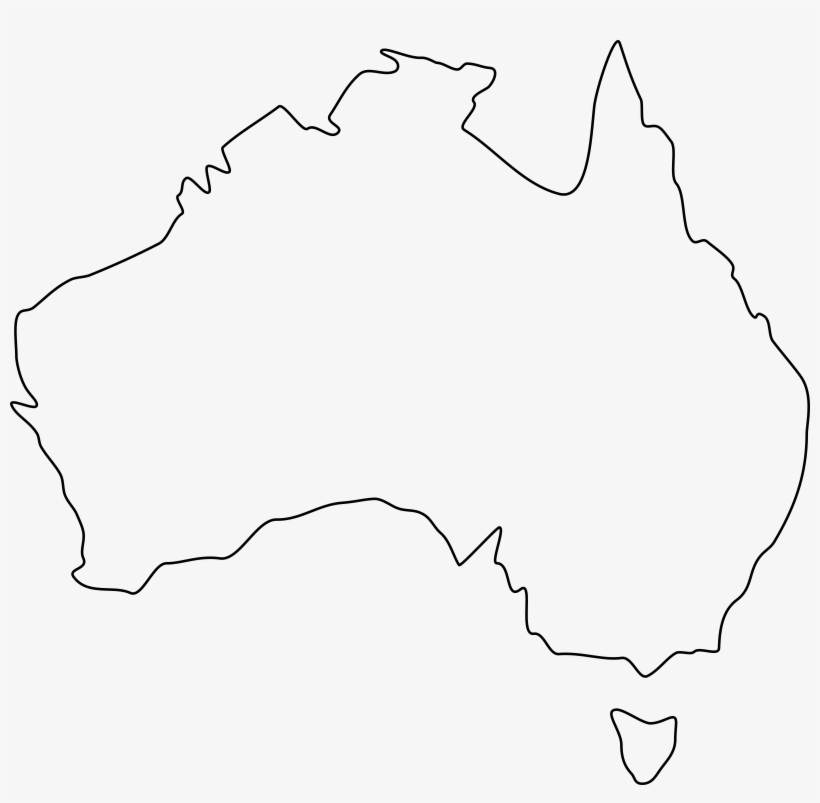 Download Basic Outline Maps Library Inside Australia State Map - Simple ...