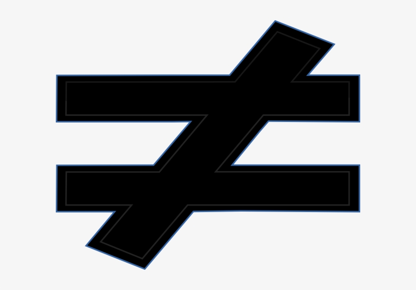 Download Small - Not Equal Sign Vector | Transparent PNG Download | SeekPNG