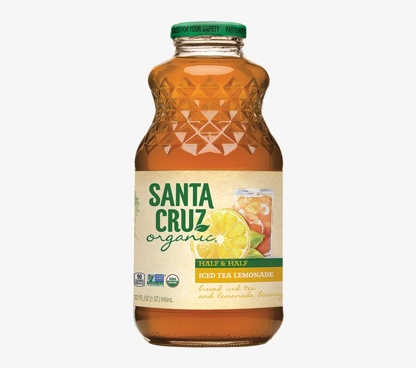 Half & Half - Santa Cruz Organic Raspberry Lemonade - 31.9 Fl Oz PNG ...