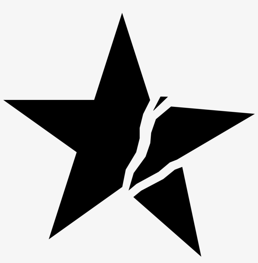 Broken Black Star - Star Clipart PNG Image | Transparent PNG Free ...