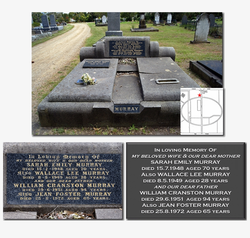 William Murray's Grave Site And Headstone - Cemetery PNG Image ...