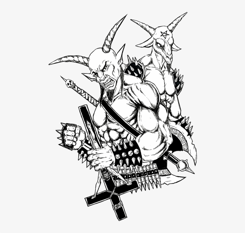 Vector Free Baphomet Drawing - Baphomet Drawing PNG Image | Transparent ...