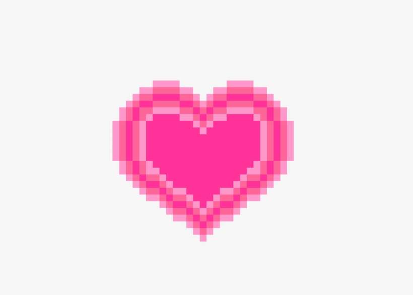 Pink Pixel Heart Png - Flat Design PNG Image | Transparent PNG Free ...