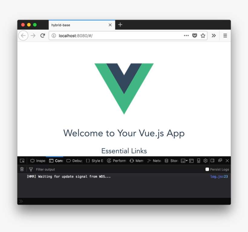 Notice The Web-sockets Message In The Console Log Below, - Vuejs Workflow PNG Image ...
