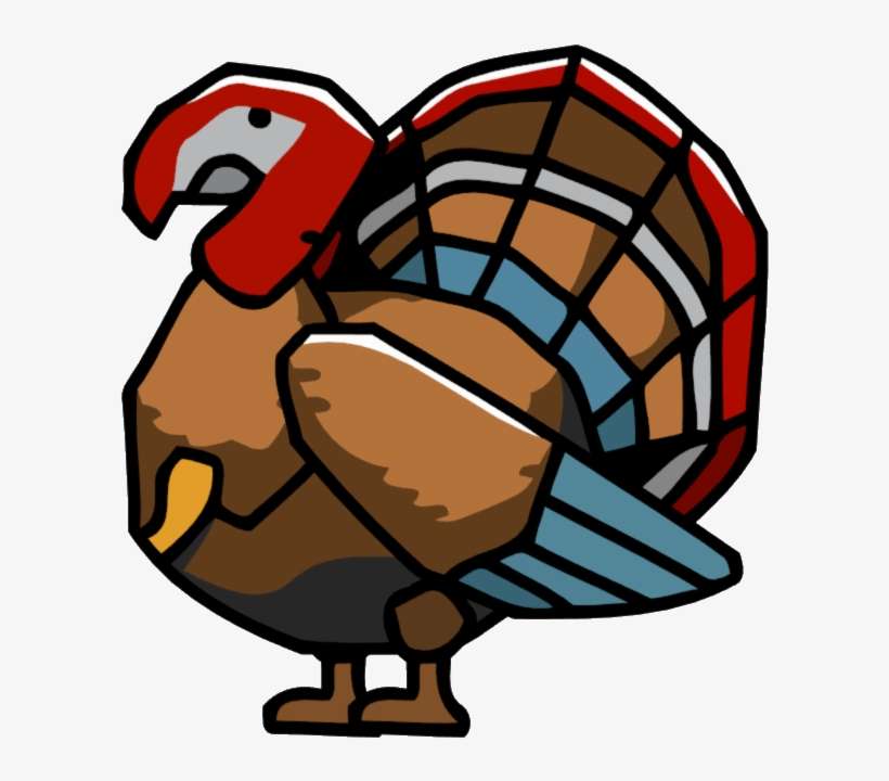 Clipart Turkey Bird Turkey - Turkey Scribblenauts PNG Image ...