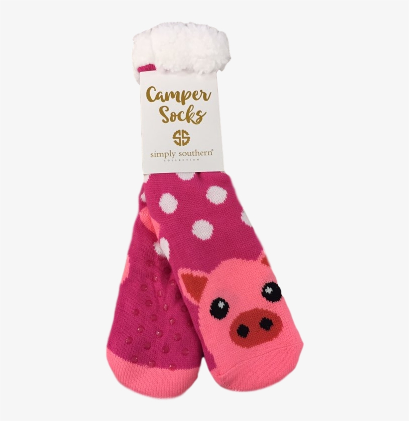 Simply Southern Pig Camper Sock - Simply Southern Camper Socks PNG ...