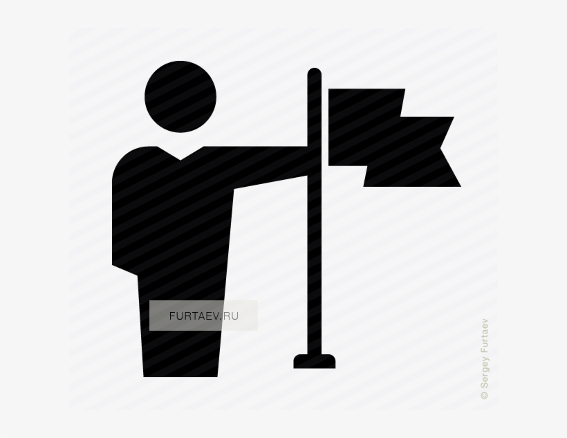 Download Vector Icon Of Male Person Holding Large Fluttering - Icon ...