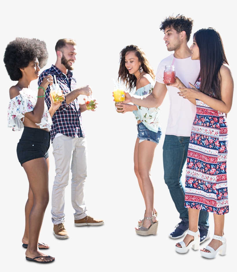 Party Teenagers, Group Of Friends - Party People Photoshop PNG Image ...