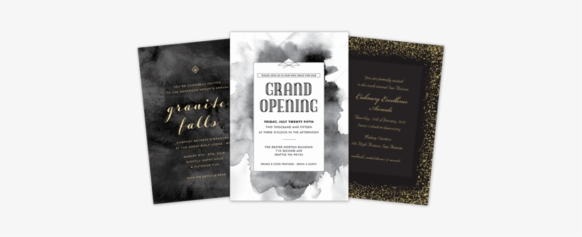 Business Invitations - Cafe Opening Invitation Card PNG Image ...