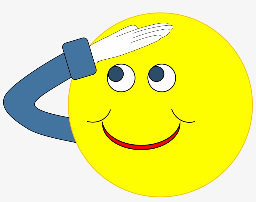 This Free Icons Png Design Of Smiley Salute PNG Image | Transparent PNG ...