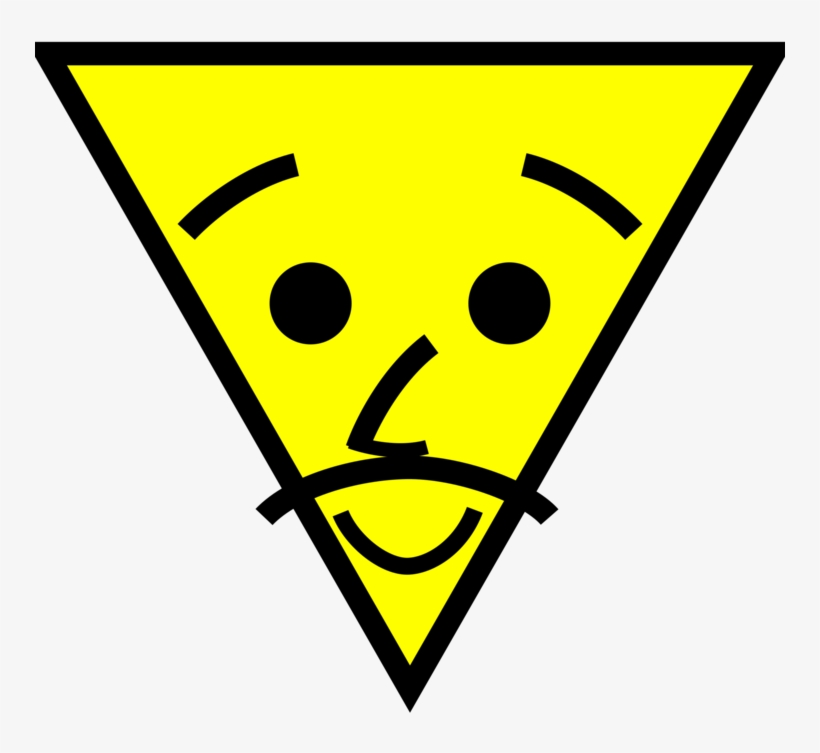 Download Triangle Face Shape Geometry Line - Triangle Smile ...