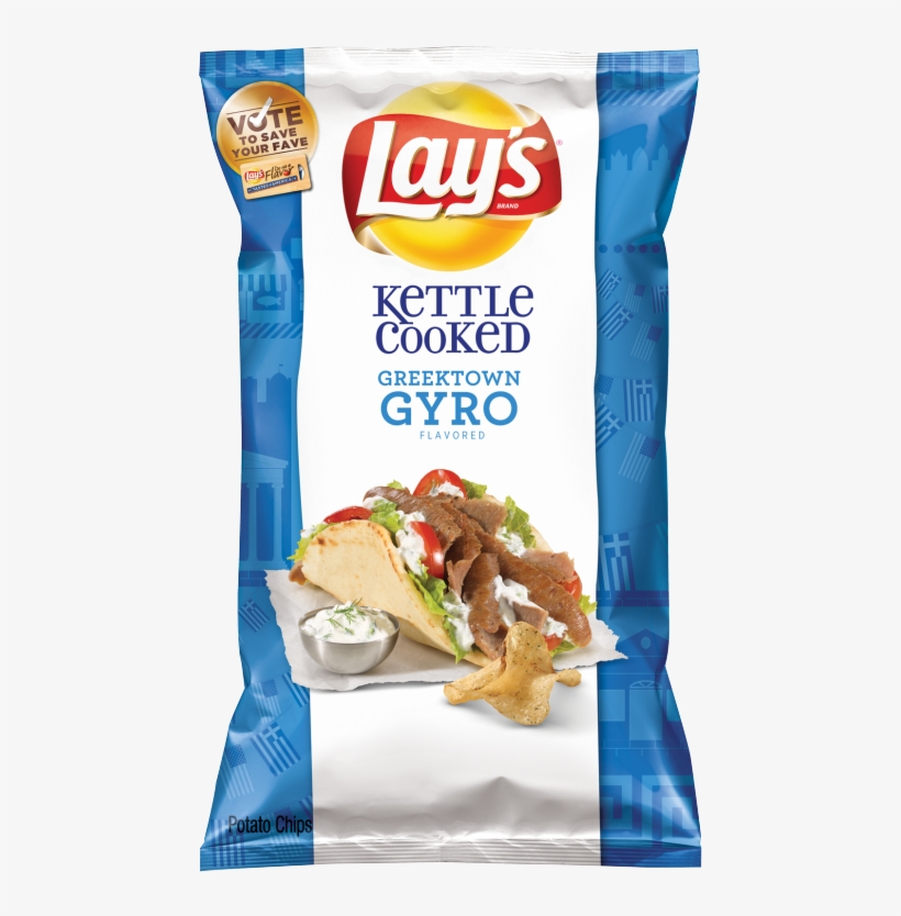 Lay's Kettle Cooked Greektown Gyro Chips Lays Goûts, PNG Image ...