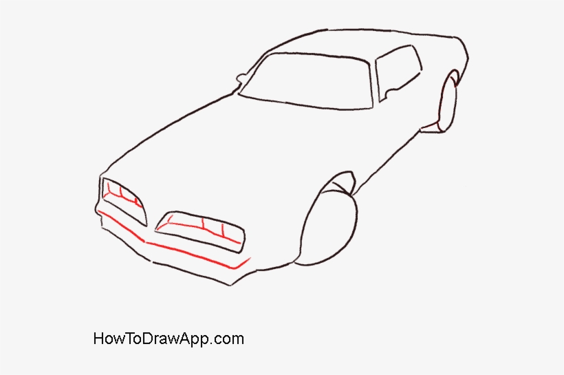Download Pontiac Trans Am Drawing Step By Step - Cars Drawings Step By ...