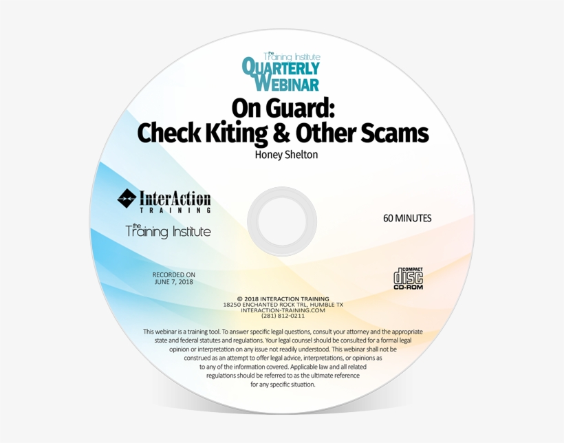 Check Kiting & Other Scams - Cd PNG Image | Transparent PNG Free ...