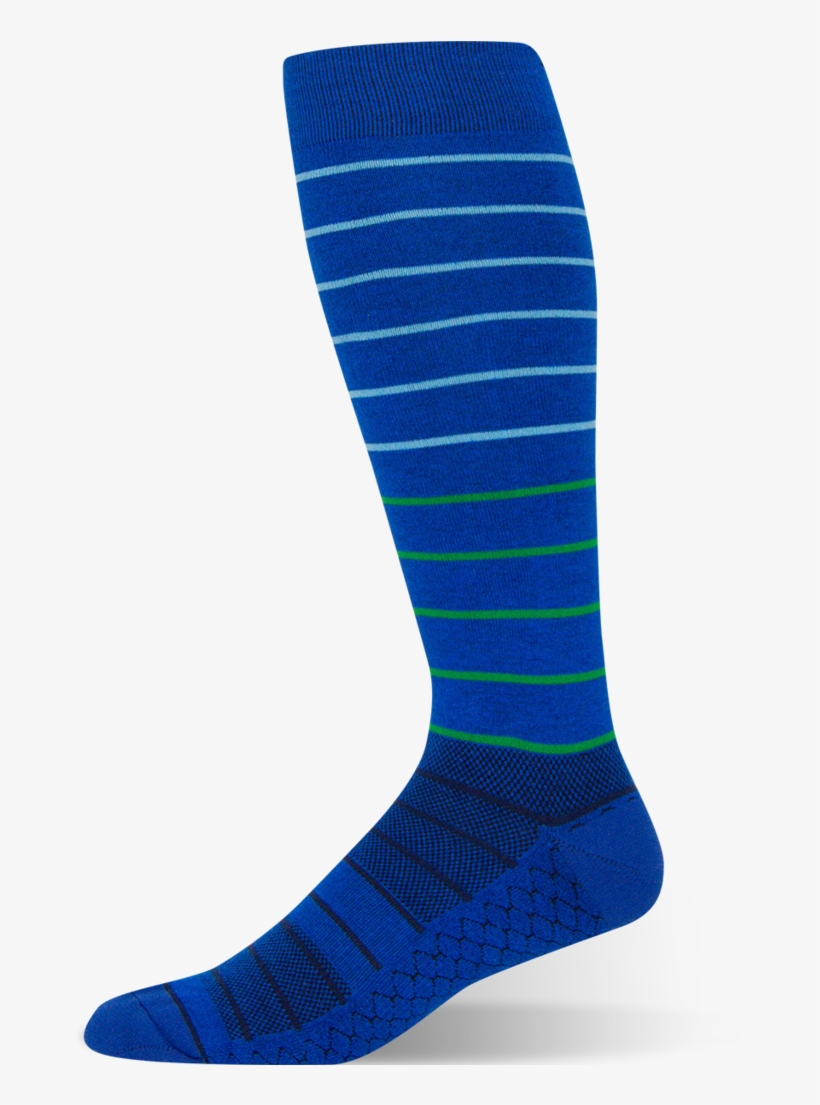 Royal Blue Striped Sock - Blue PNG Image | Transparent PNG Free ...