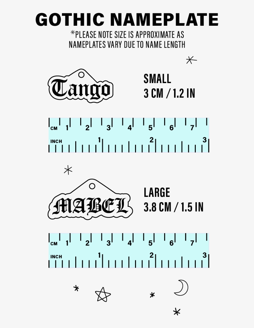 Double Sided Gothic Nameplate - Nameplate PNG Image | Transparent PNG ...