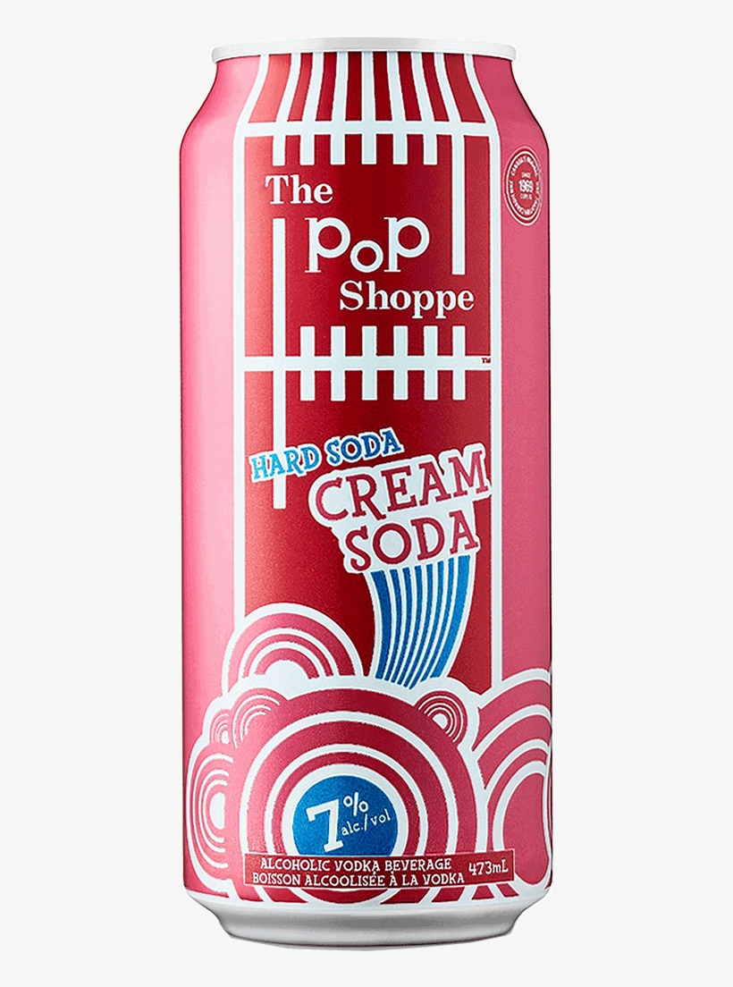 The Pop Shoppe Hard Cream Soda - Pop Shoppe Hard Soda PNG Image ...