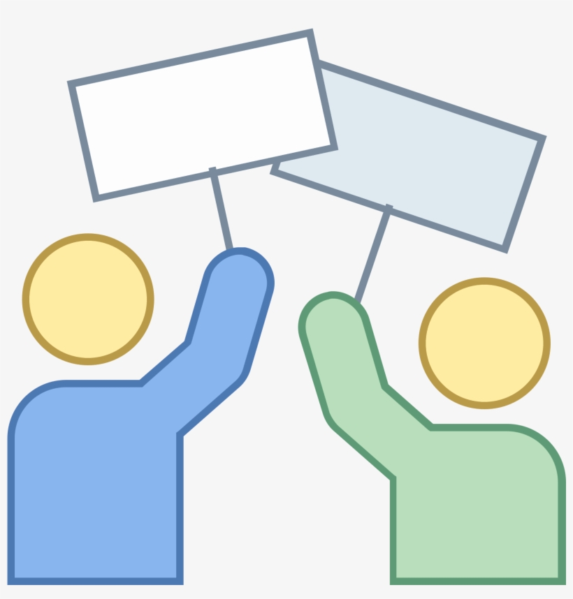 Its A Logo Of Two Generic People Figures Holding Blank PNG Image ...