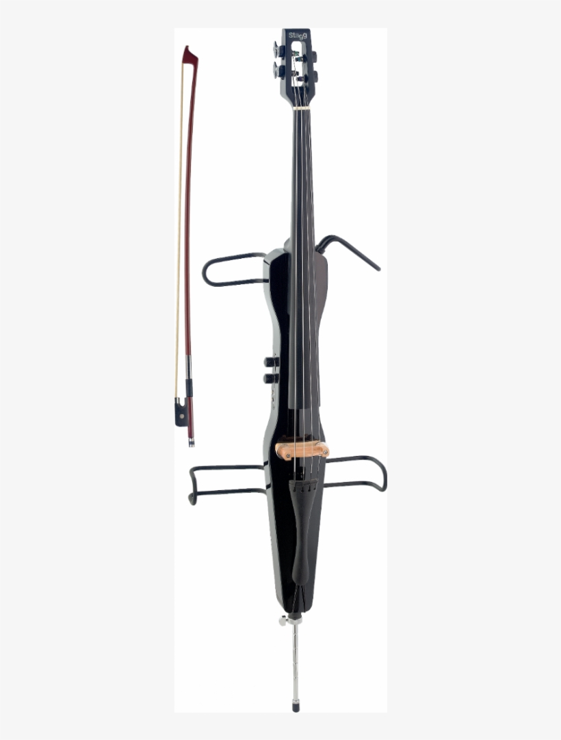 Stagg Ecl 4/4 Bk - Stagg Ecl 4/4 Bk Electric Cello - Black PNG Image ...