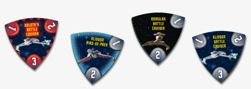 Star Trek Panic Thrreat Tokens - Star Trek Panic Co-op Game PNG Image ...