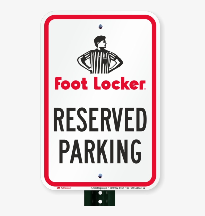 Reserved Parking Sign, Foot Locker - Residential Parking Sign PNG Image ...