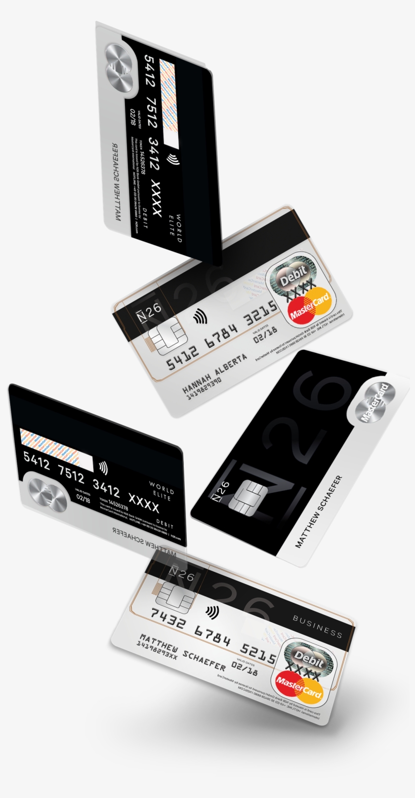 N26 Credit Card Falling Cards Ret - N26 Mastercard PNG Image ...