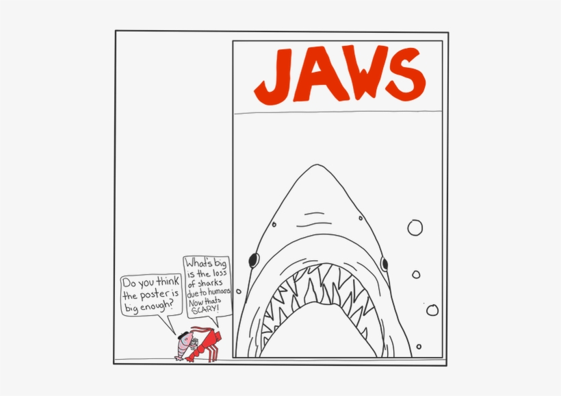 Download On This Day, Jaws Released In Theaters - Drawing | Transparent ...