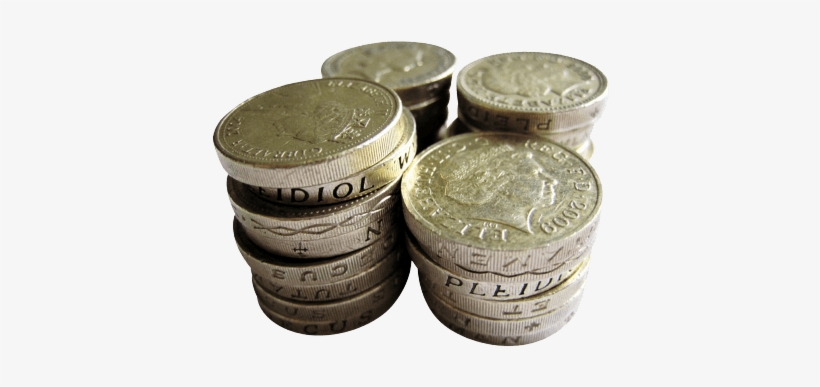 A Stack Of Coins For The Weighing Puzzle - Piles Of 1 Coins PNG Image ...