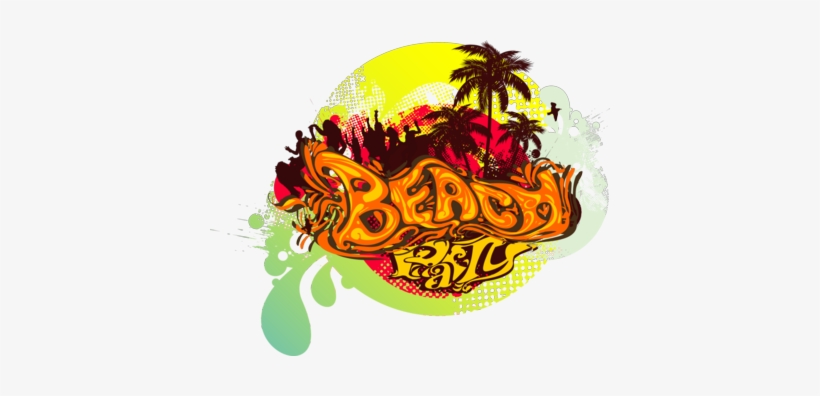 Party Transparent Background Psd Detail - Beach Party Logo Transparent ...