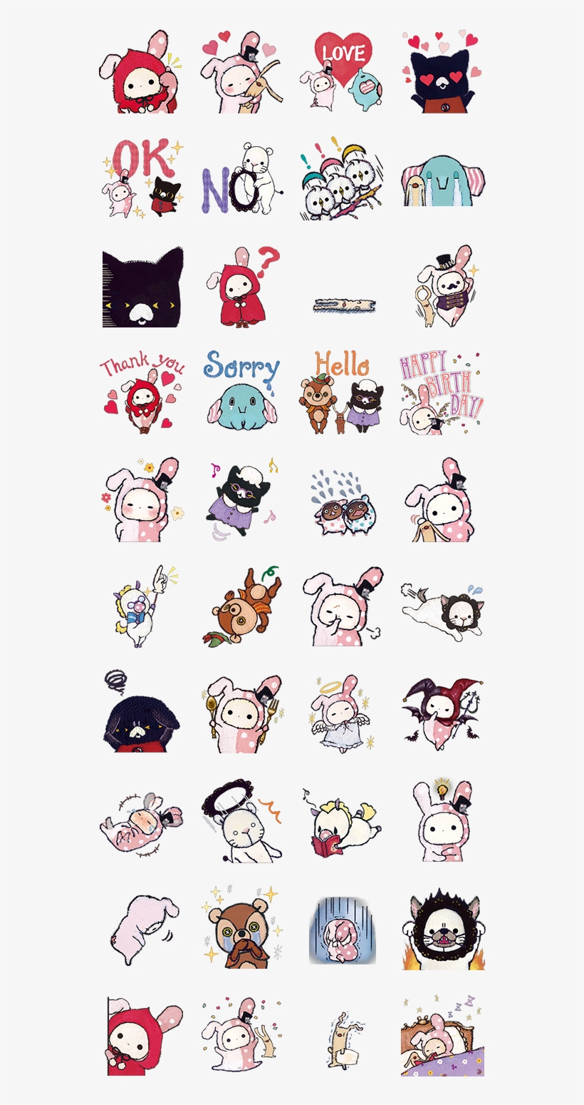 Line Stickers Png Download
