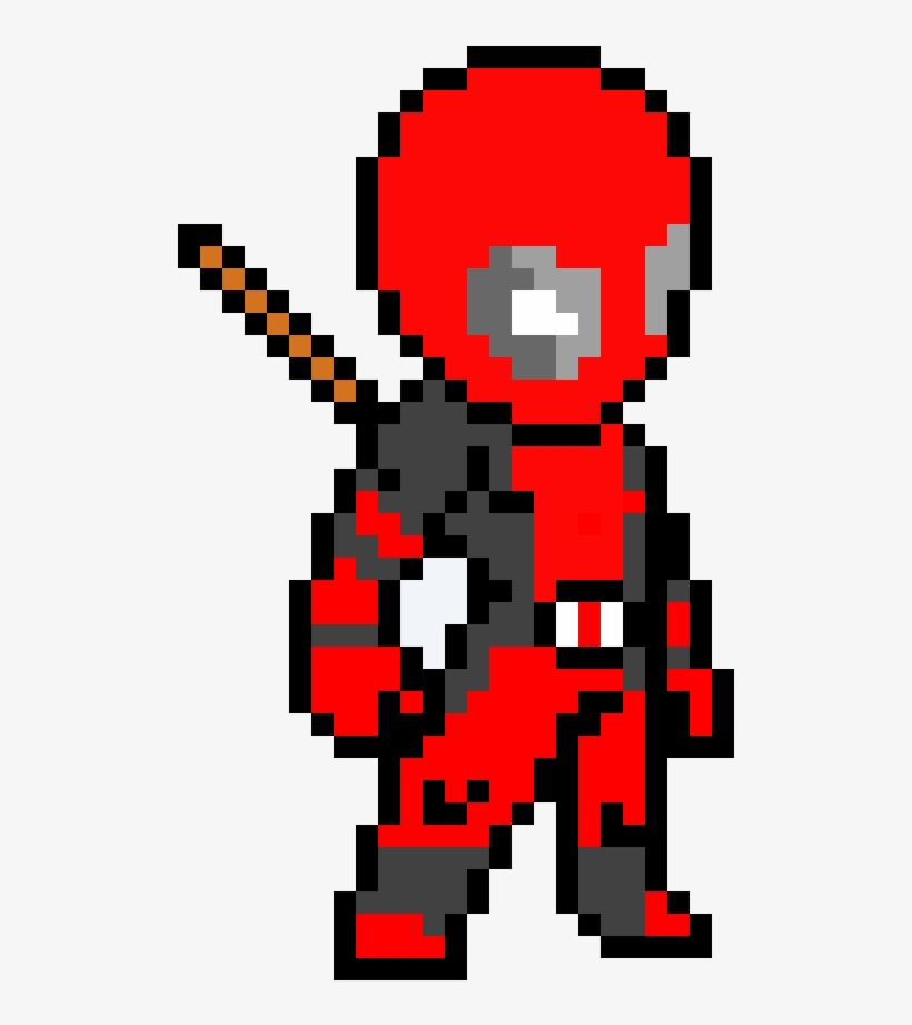 Download Deadpool - Deadpool Pixel Art | Transparent PNG Download | SeekPNG