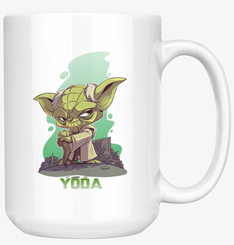 Master Yoda Star Wars Mug Coffee - Yoda Star Wars Cartoon PNG Image ...