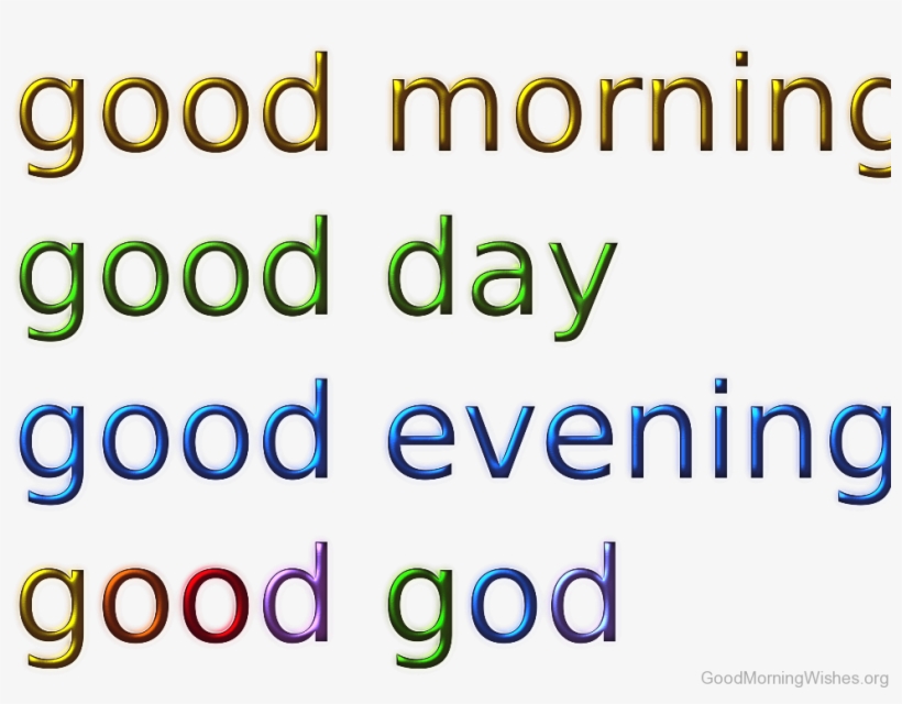 Good Morning Good Day - Calligraphy PNG Image | Transparent PNG Free ...