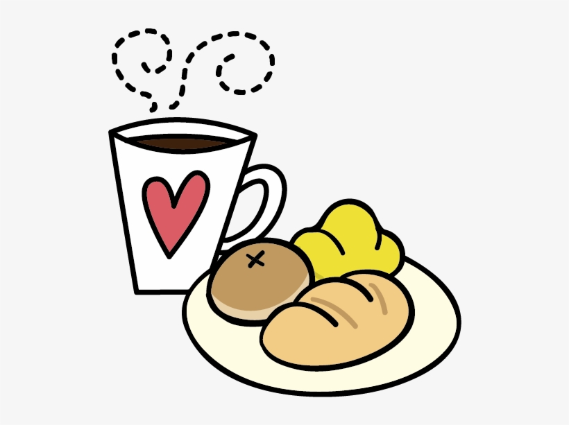 Download Coffee Clip Bread - Breakfast Cartoon | Transparent PNG ...