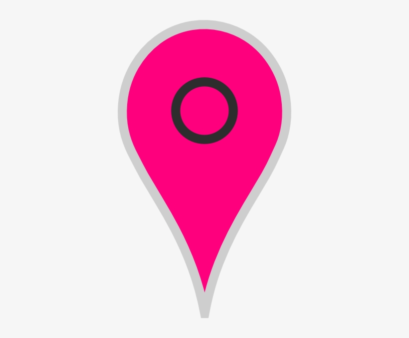 Download Google Map Pointer Pink Clip Art At Clker - Google Maps Icon ...
