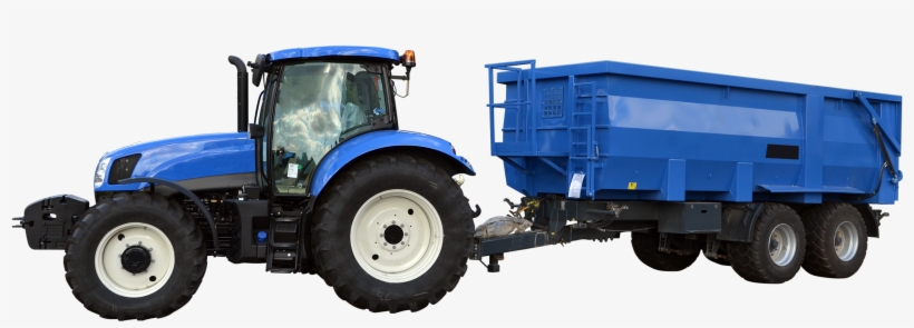 Tractor With Trailer - Blue Tractor Trailer Png PNG Image | Transparent ...