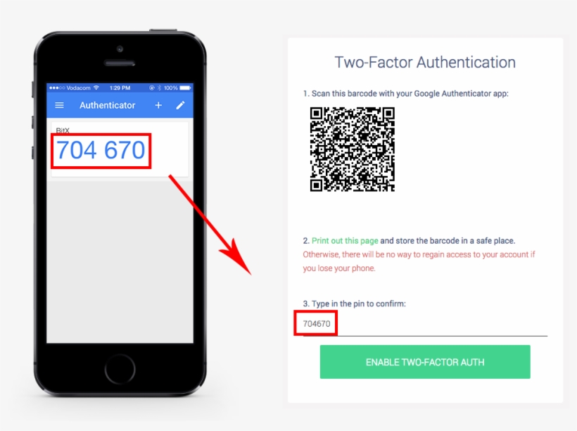 Set Up 2fa Desktop And Phone N - Google Authenticator PNG Image ...