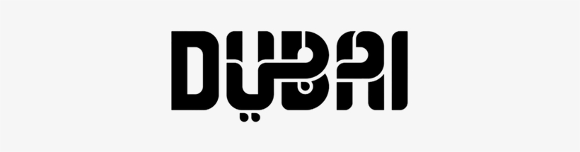 Dubai Tourism Simple Logo - Dubai In Arabic And English PNG Image ...