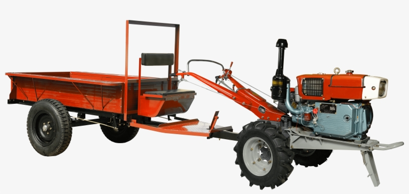 Download The Trailer - Two Wheel Tractor Trailer | Transparent PNG ...