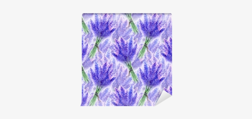 Watercolor Lavender Flower Floral Bouquet Seamless - Lavender Seamless ...