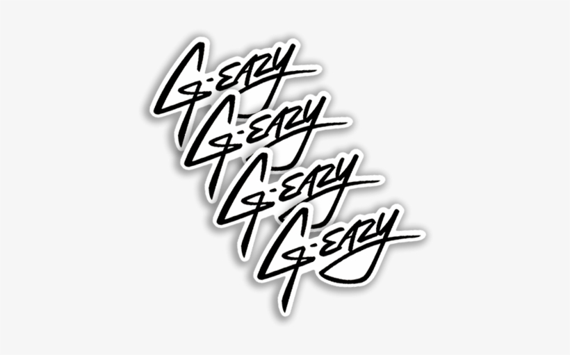 Download G Eazy Logo Signature Die Cut Sticker Pack - G Eazy ...