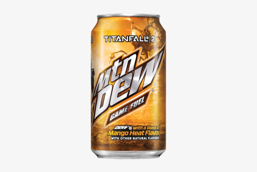 Mountain Dew Game Fuel Mango Heat In Cans - Mtn Dew Mango Heat PNG ...