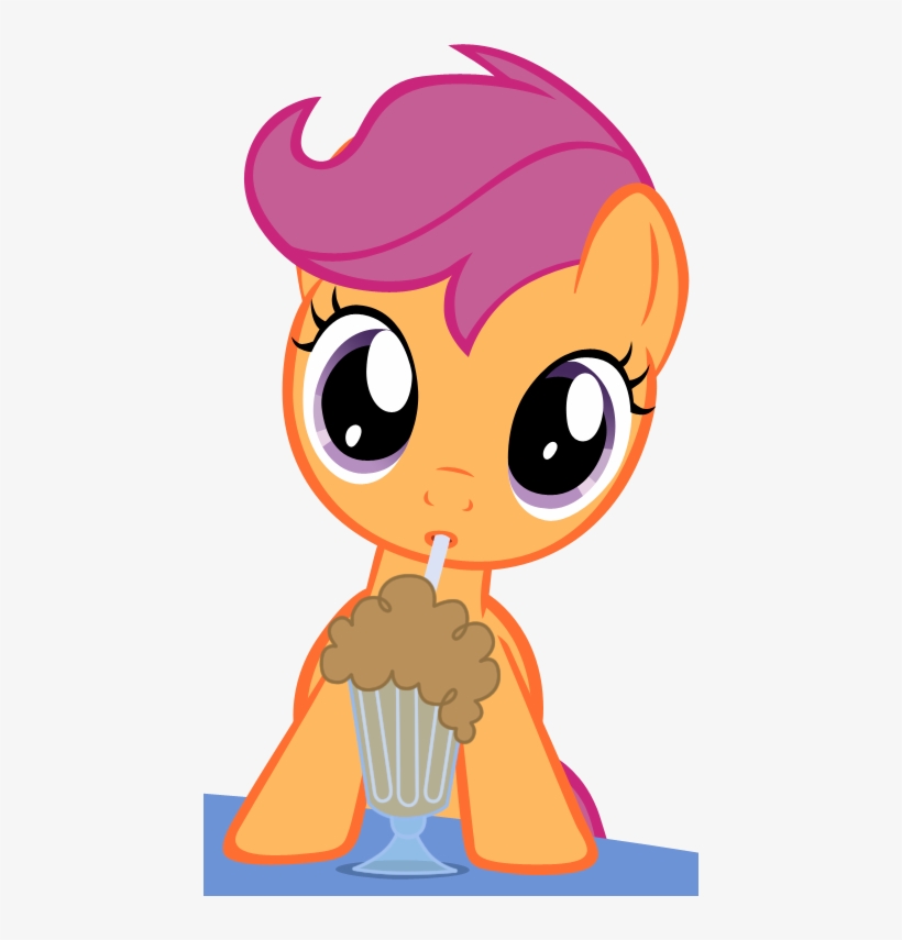 Download Fanmade Scootaloo Drinking Chocolate Milkshake - My Little ...