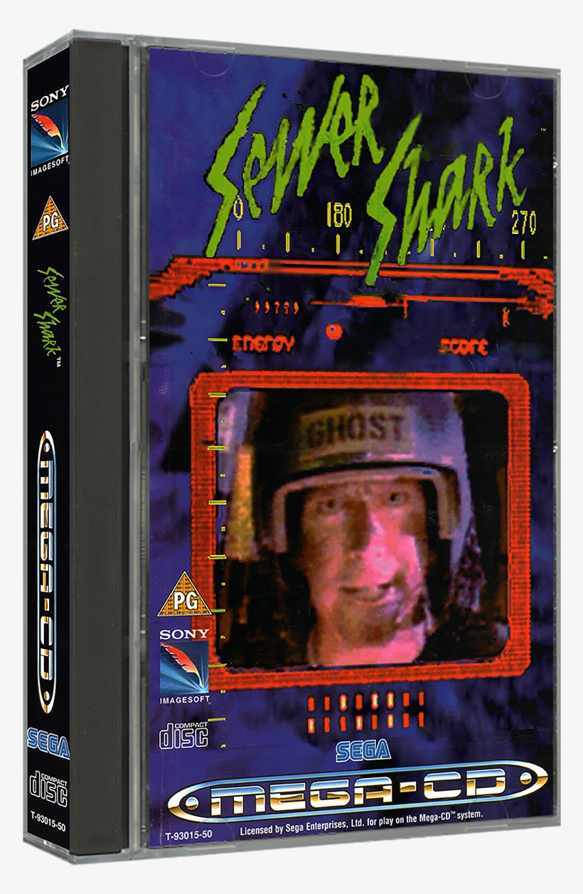 Sega Mega Cd Europe 3d Box Pack - Sewer Shark For Sega Cd PNG Image ...