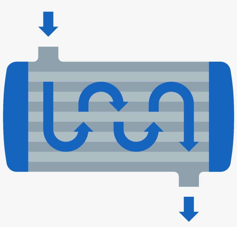 Shell And Tube Heat Exchanger Cones Download - Heat Exchanger Icon PNG ...