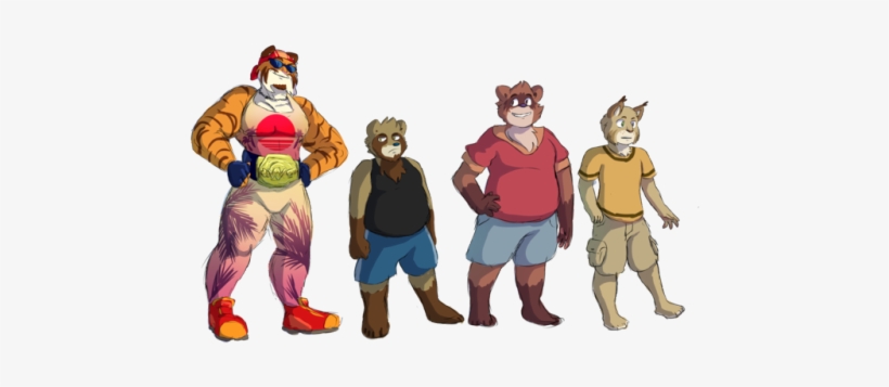 Line Up Of My Characters - Cartoon PNG Image | Transparent PNG Free ...