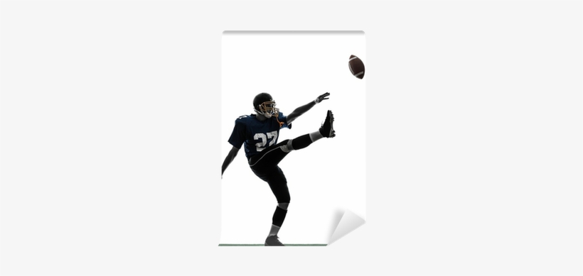 American Football Player Man Kicker Kicking Silhouette - American ...