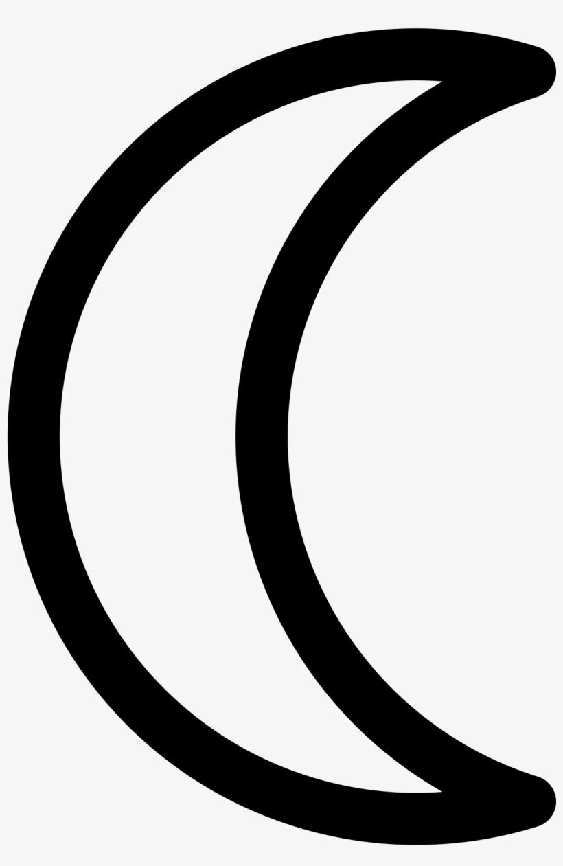 Open - Moon Symbol Png PNG Image | Transparent PNG Free Download on SeekPNG